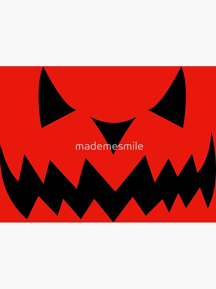 "Scary Face-Red" Poster by mademesmile | Redbubble