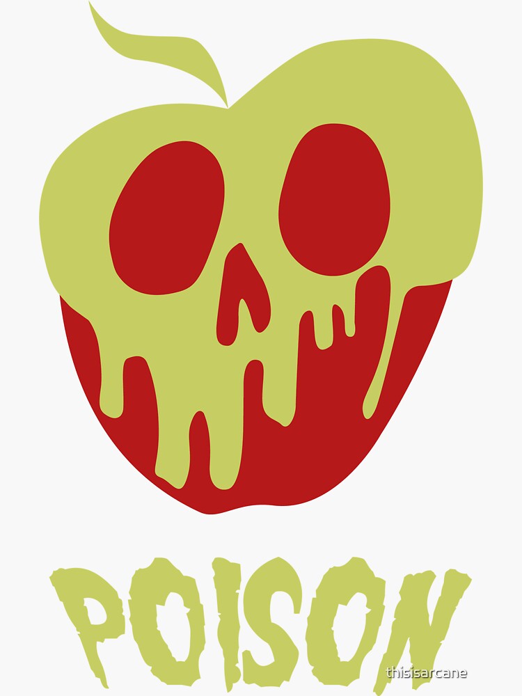 "Poison Apple" Sticker for Sale by thisisarcane | Redbubble