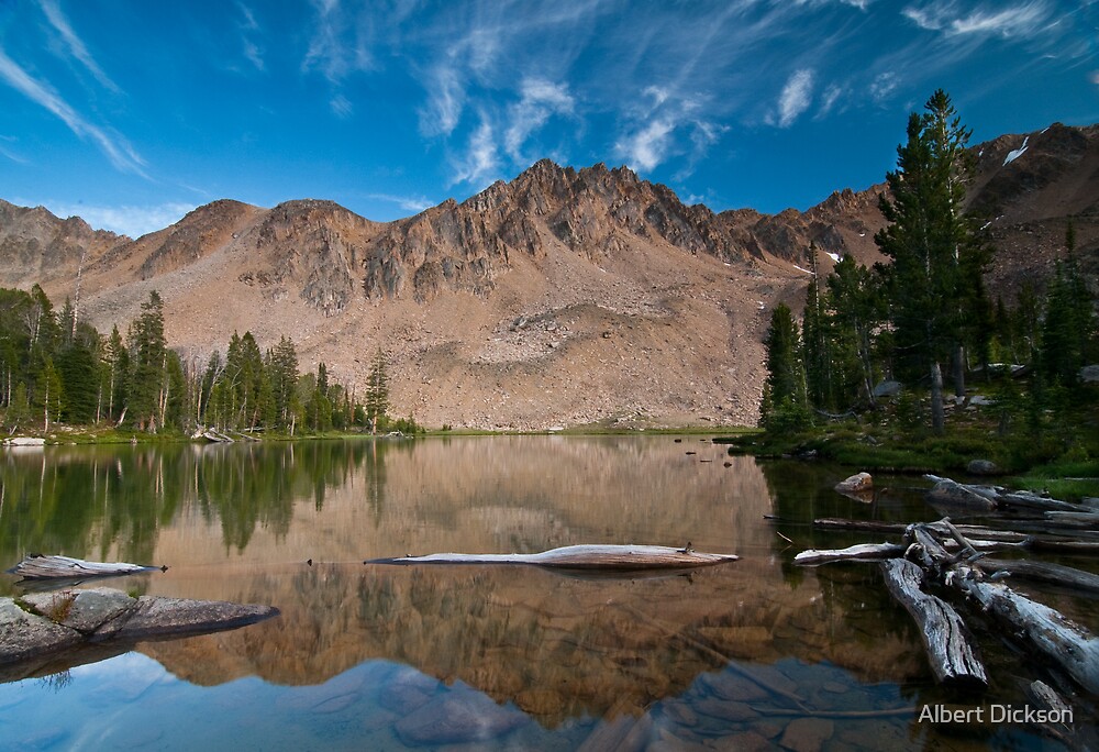 "Middle Born Lake, White Cloud Peaks, Idaho" by Albert Dickson | Redbubble