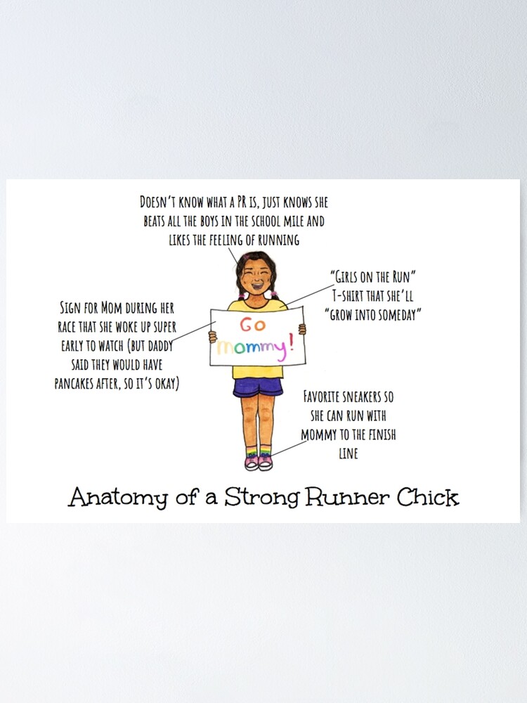 "Anatomy of a Strong Runner Chick VII." Poster for Sale by Sbrek647 ...