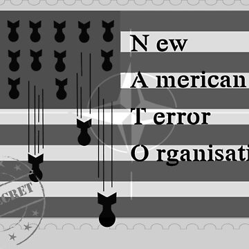 "Anti NATO New American Terror Organization, against war" Sticker by ...