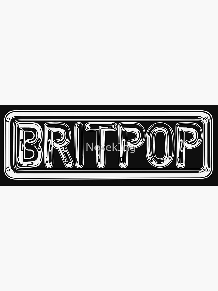 "Britpop logo" Sticker for Sale by Nosek1ng | Redbubble