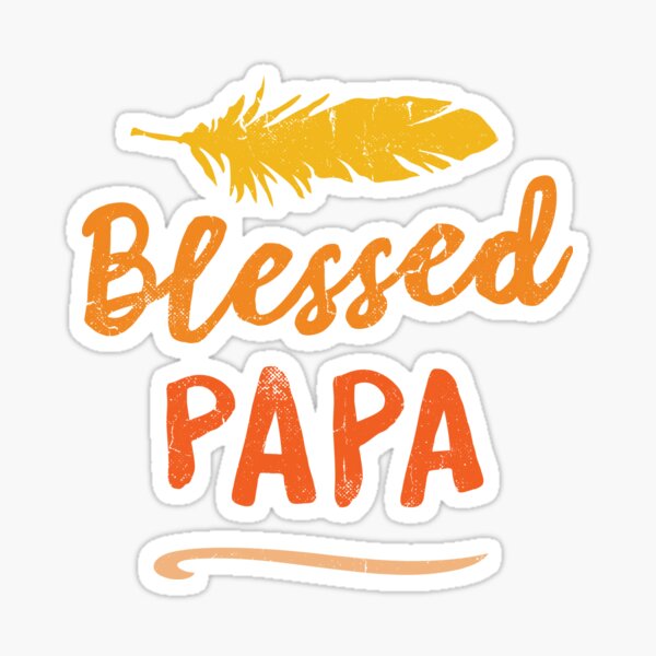 "Blessed Papa Puerto Rico Dad Fathers Day" Sticker for Sale by ...