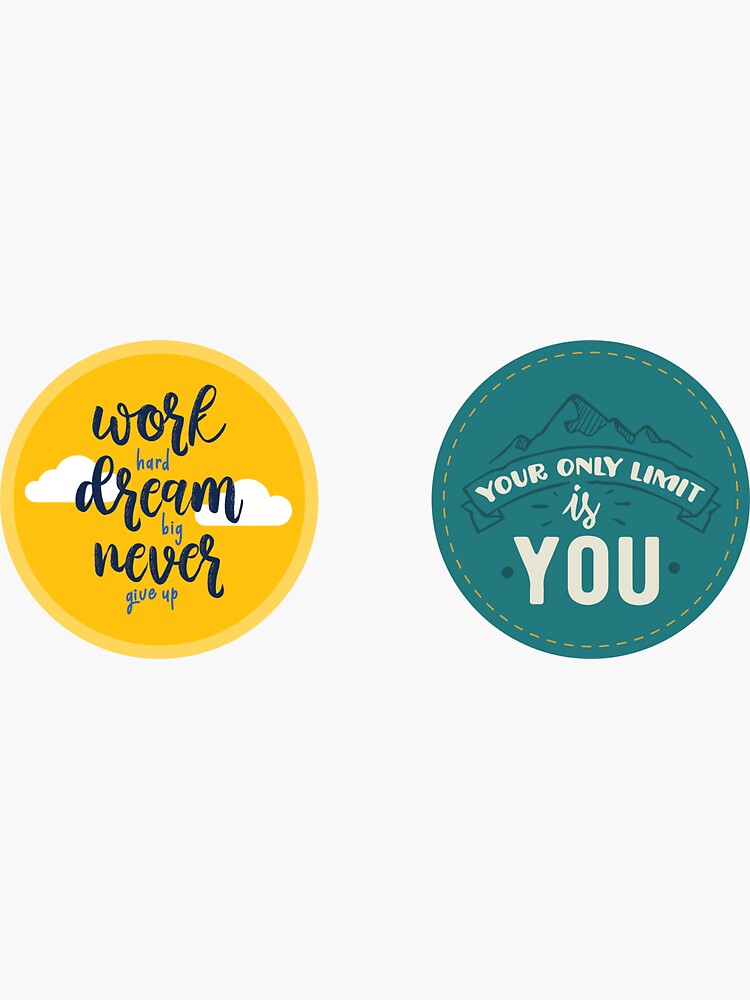 "Motivation Stickers" Sticker by isabellaccruzz | Redbubble