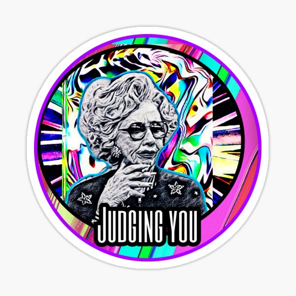 "Judging Yetta" Sticker by NeverNanashi | Redbubble