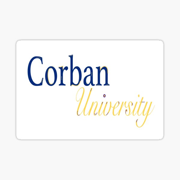 "Corban University " Sticker for Sale by tarajeanne | Redbubble