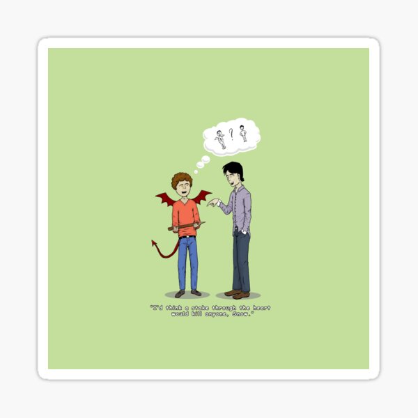 "Carry On Stake Through the Heart" Sticker for Sale by Vorundor | Redbubble