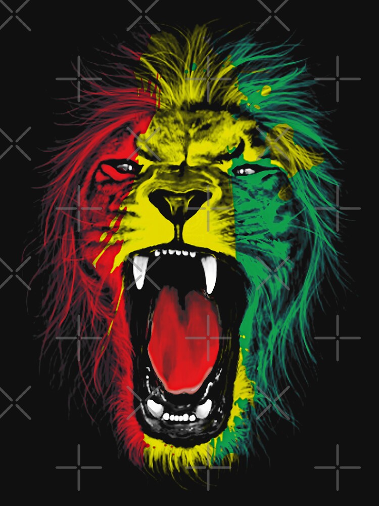 "Rasta Lion" T-shirt for Sale by coollections | Redbubble | rasta t ...