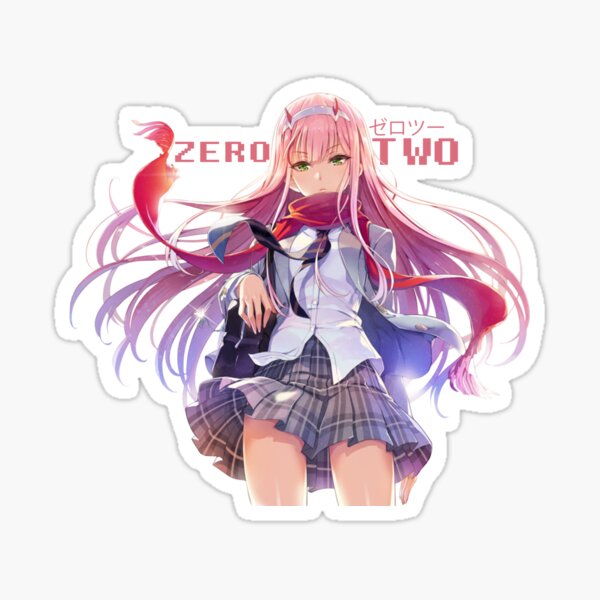 "Zero two" Sticker by LexyLady | Redbubble