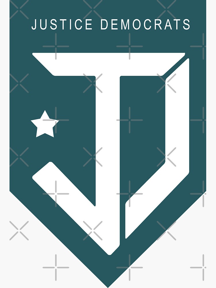 "Justice Democrats" Sticker for Sale by christopper | Redbubble