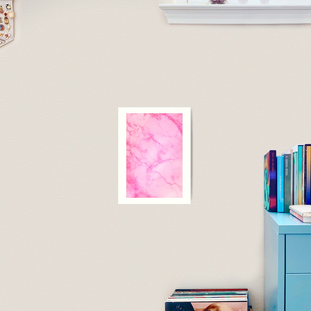 "Pink Marble " Art Print by newburyboutique | Redbubble