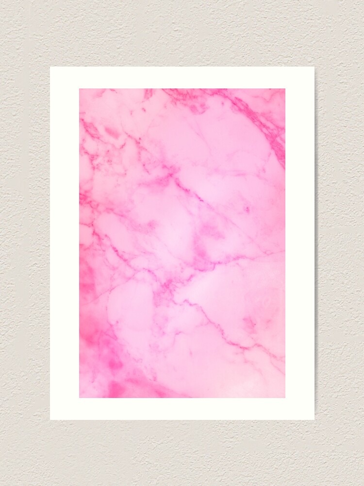 "Pink Marble " Art Print by newburyboutique | Redbubble