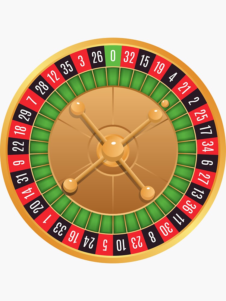 "Roulette" Sticker for Sale by DusicaP | Redbubble