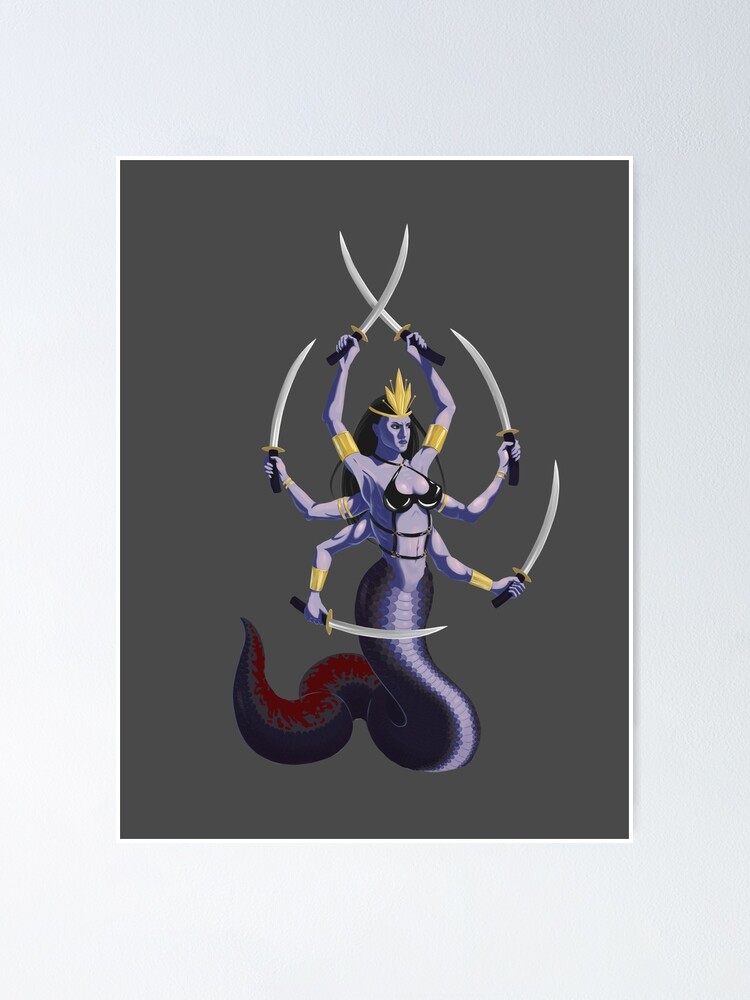 "Naga Queen from Heroes of Might and Magic 3" Poster for Sale by ...