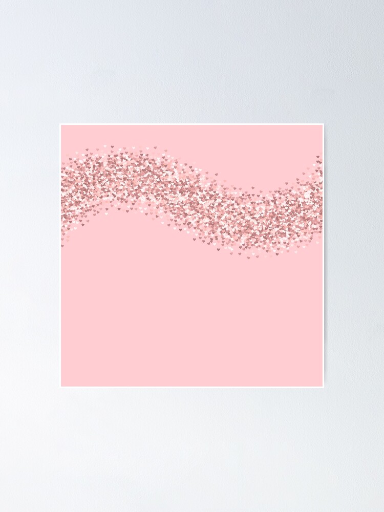 "Blush Pink Glitter" Poster by newburyboutique | Redbubble