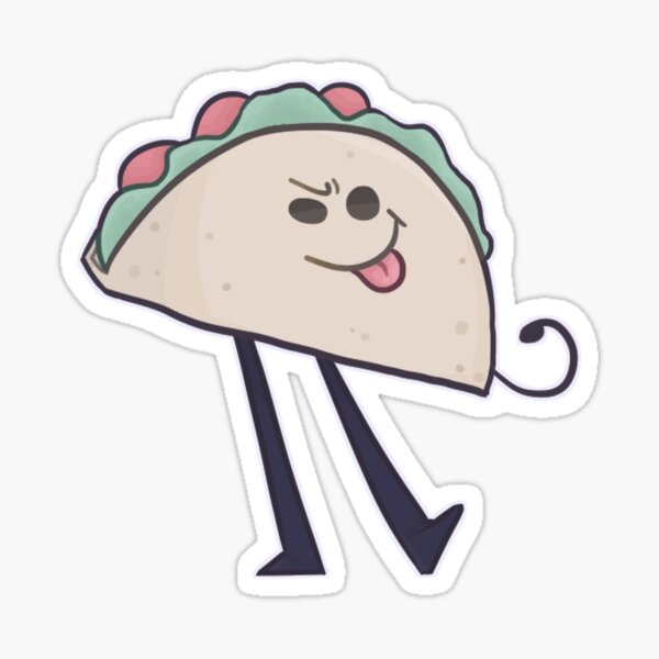 "ii Taco" Sticker for Sale by Artful-Avocado | Redbubble