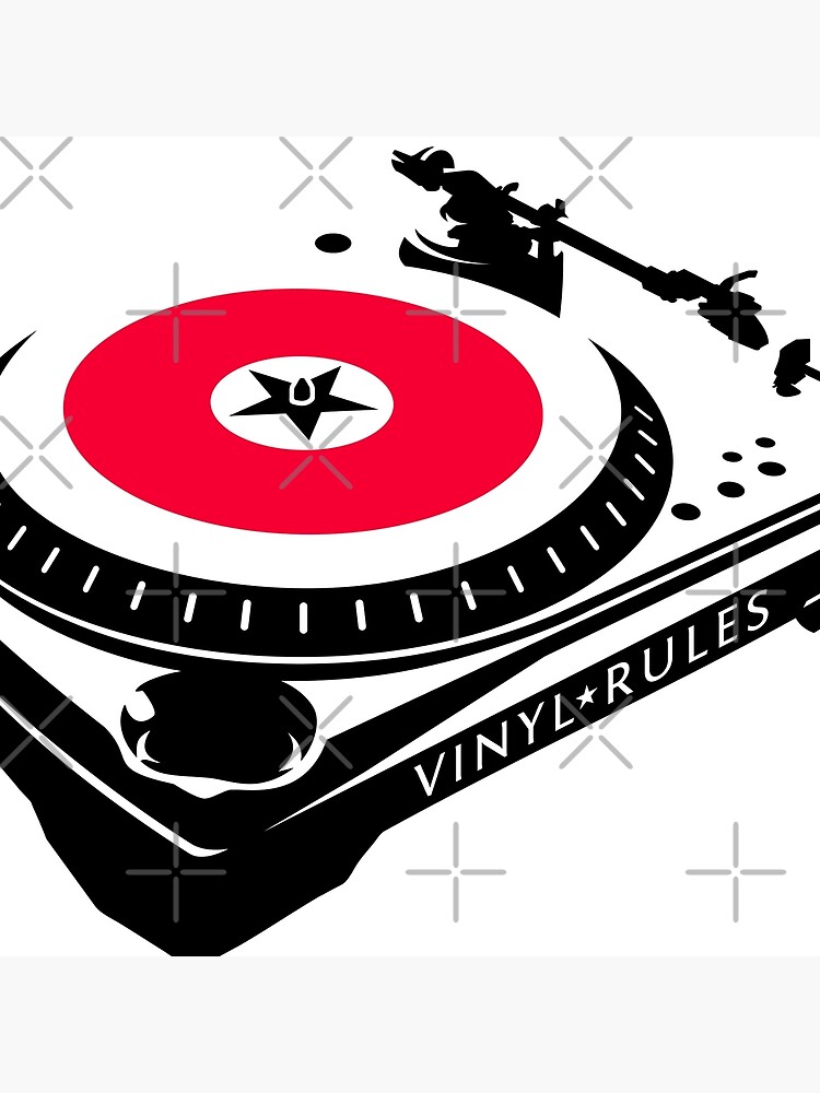 "VINYL RULES COOL TURNTABLE, BY SUBGIRL" Throw Pillow for Sale by ...