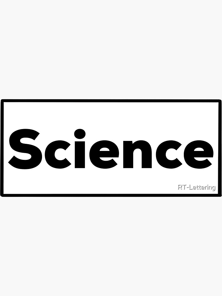 "Science - Folder/Binder Sticker" Sticker for Sale by RT-Lettering ...