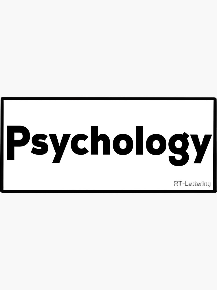 "Psychology - Folder/Binder Sticker " Sticker for Sale by RT-Lettering ...