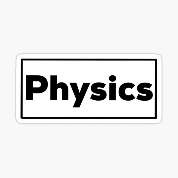 "Physics - Folder/Binder Sticker " Sticker for Sale by RT-Lettering ...