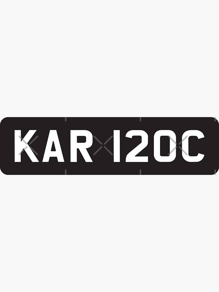 "KAR 120C" Sticker for Sale by ChrisOrton | Redbubble