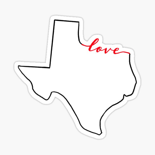 "Texas Love" Sticker for Sale by indicap | Redbubble