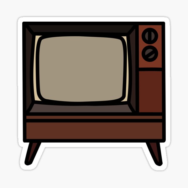 "Vintage TV" Sticker by hmarshmello | Redbubble