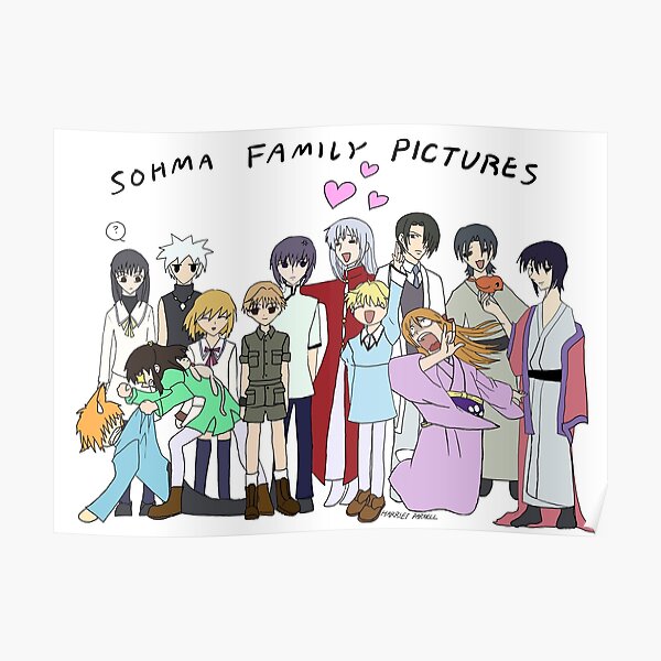 "Sohma Family Pictures" Poster by luciddreame | Redbubble