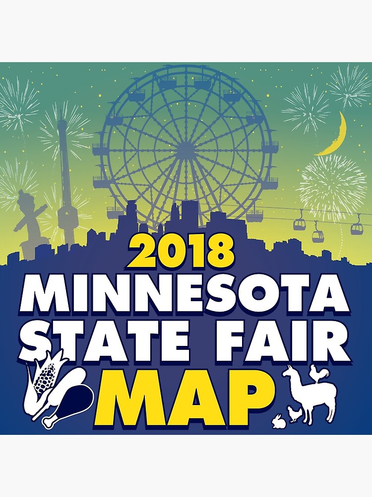 "Minnesota State Fair Map 2018" Photographic Print by geopoi | Redbubble