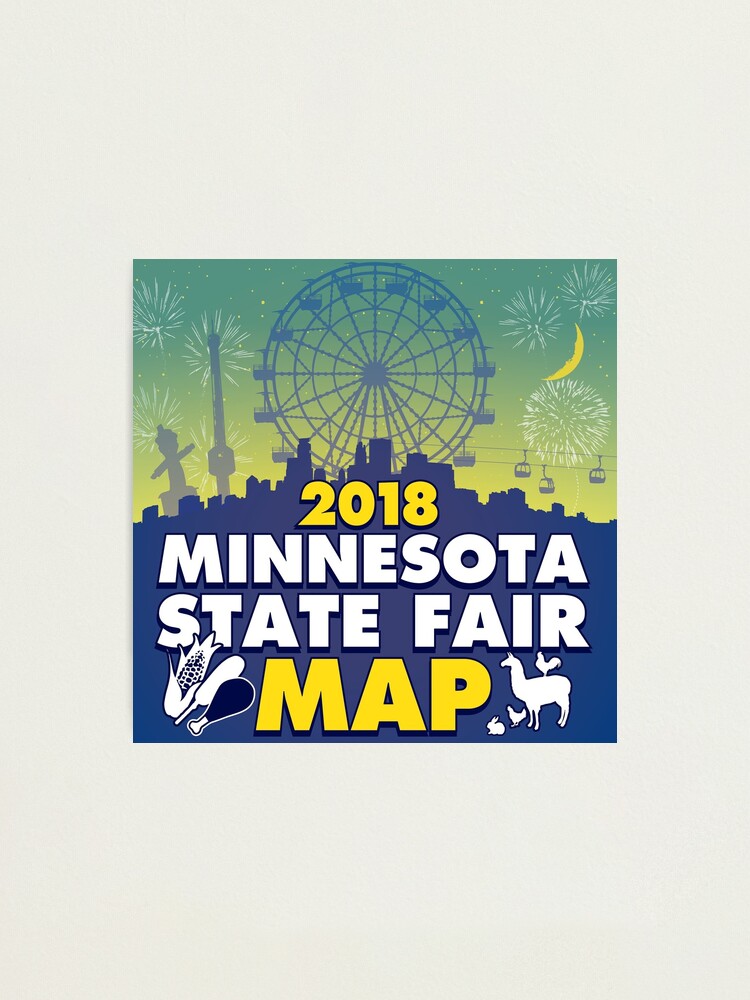 "Minnesota State Fair Map 2018" Photographic Print by geopoi | Redbubble