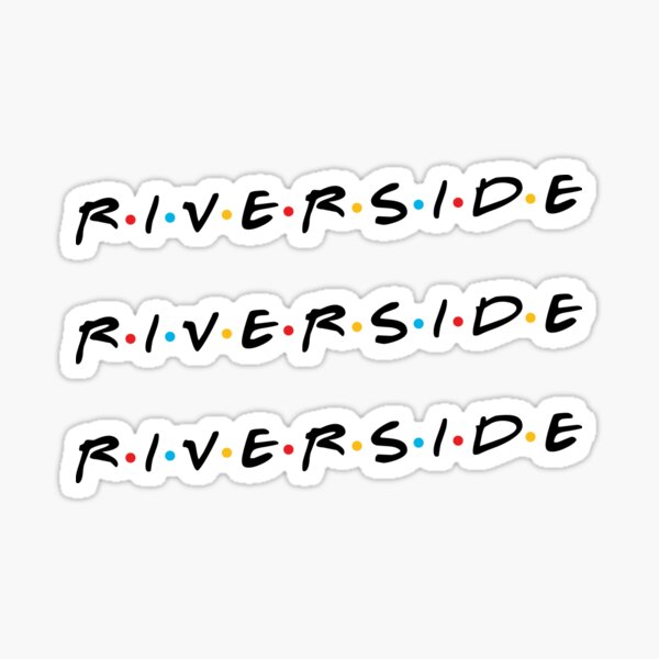 "Riverside" Sticker for Sale by haztx | Redbubble