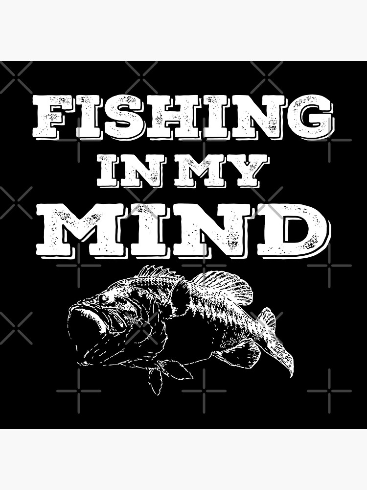 "Fishing In My Mind" Sticker by URBANBOX | Redbubble