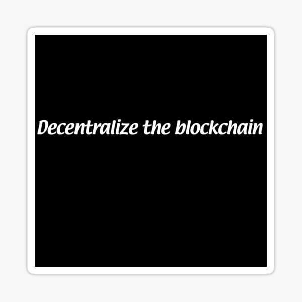 "Blockchain" Sticker by legor2d2 | Redbubble