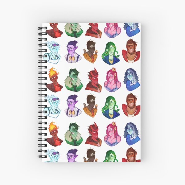 "Monster Prom Icons" Spiral Notebook for Sale by BubblyErnie | Redbubble