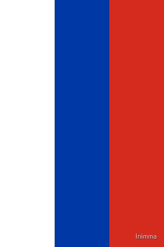 "Flag of Russia Vertical" Canvas Prints by Inimma | Redbubble