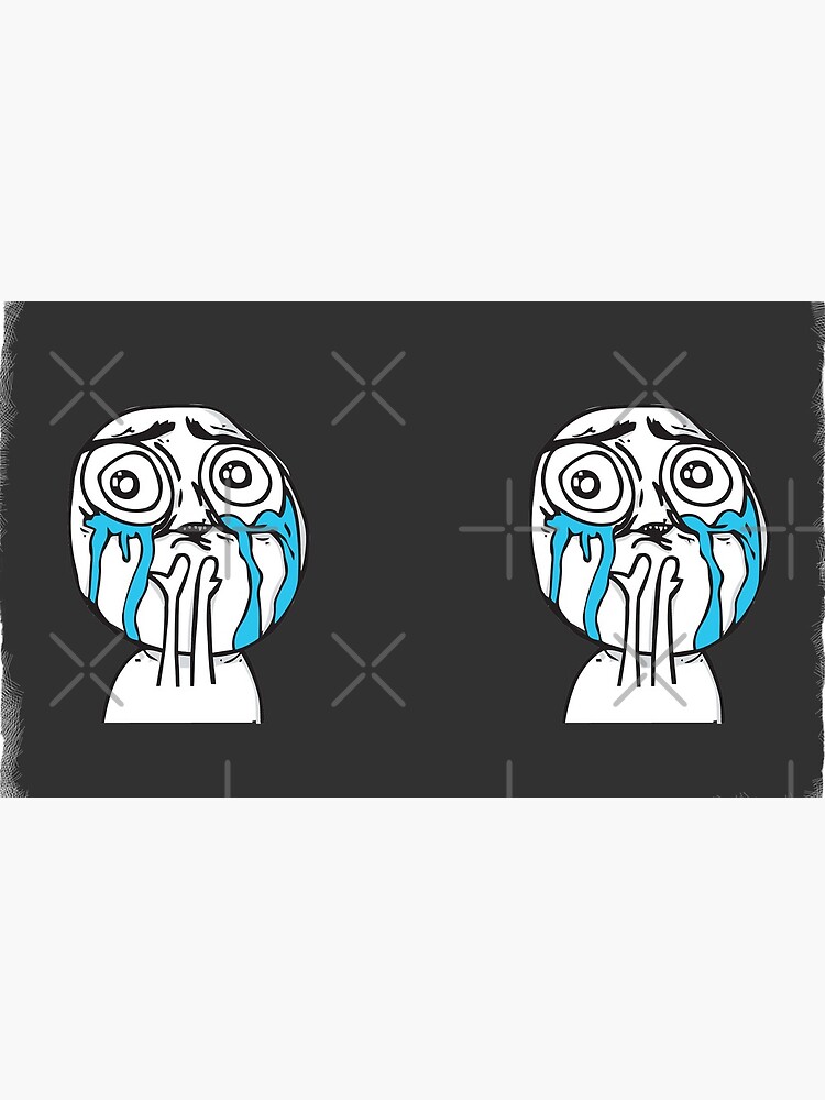 "Troll Face Cuteness Overload crying emo tears Internet memes reaction ...