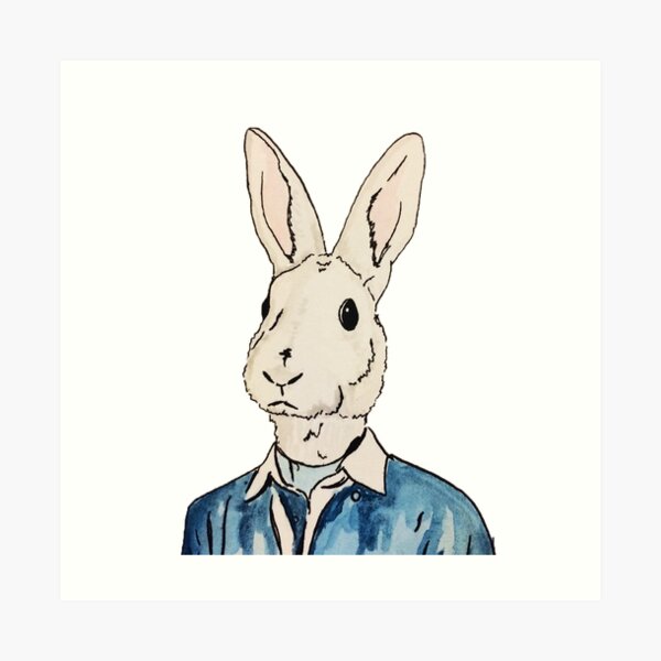 Mr Bunny Rabbit Art Prints | Redbubble