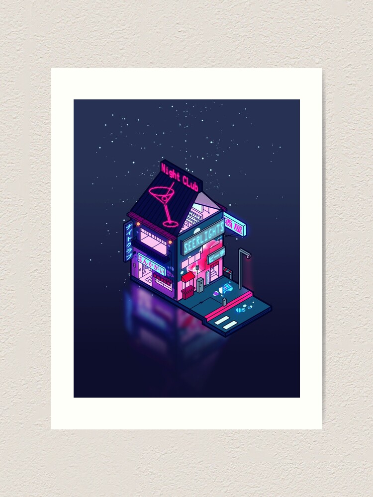 "Cyberpunk Peach Drink" Art Print for Sale by SeerStuff | Redbubble