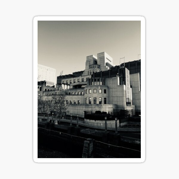 "MI6 London " Sticker for Sale by Randall1977 | Redbubble