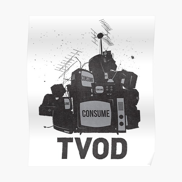 "TVOD, Television Overdose, Retro Punk Graffiti Art Style" Poster by ...