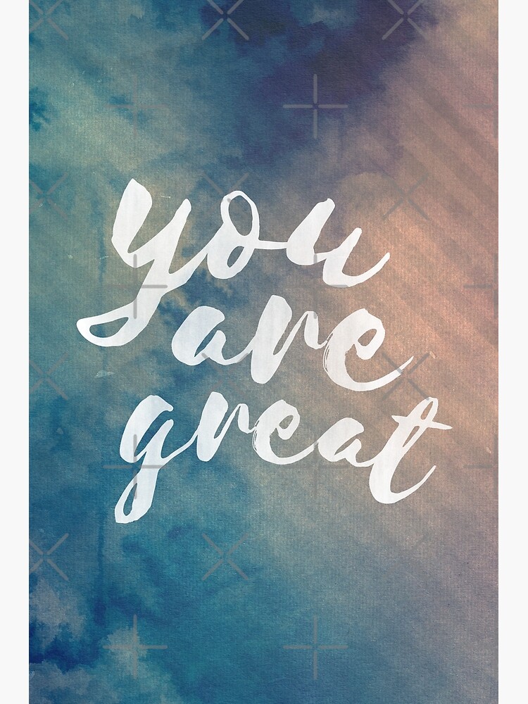 Póster « 'Eres grandioso' Mensaje positivo / Recordatorio» de ...