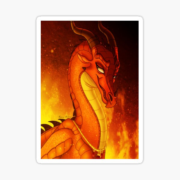 "Wings of Fire: Queen Scarlet " Sticker for Sale by TheEerieEquine ...