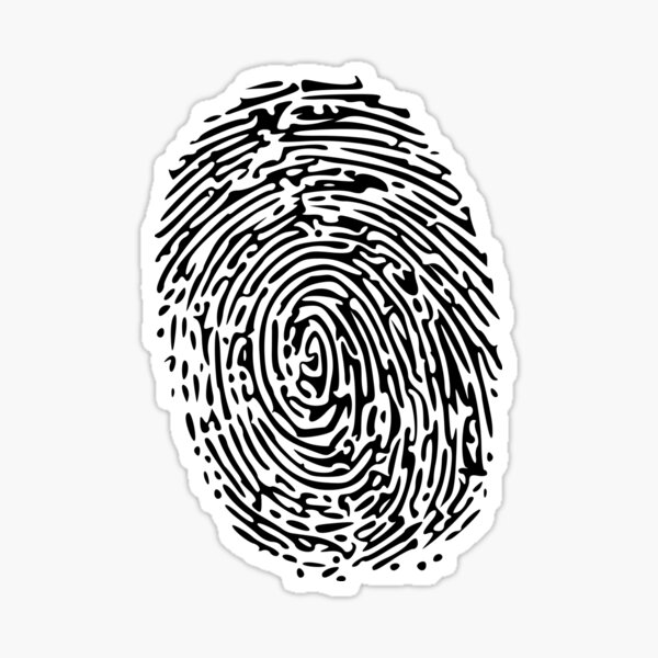"Fingerprint" Sticker for Sale by freezone | Redbubble