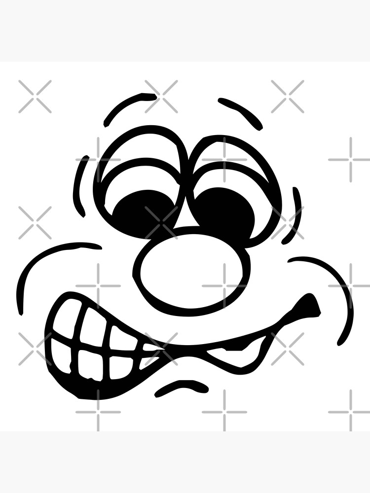 Póster «Cara incómoda (smiley / emoji)» de aussieforgood | Redbubble