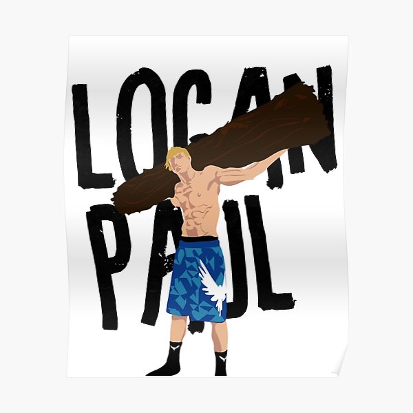 "Logan Paul White and Black Vector" Poster for Sale by SJTeesDesigns ...