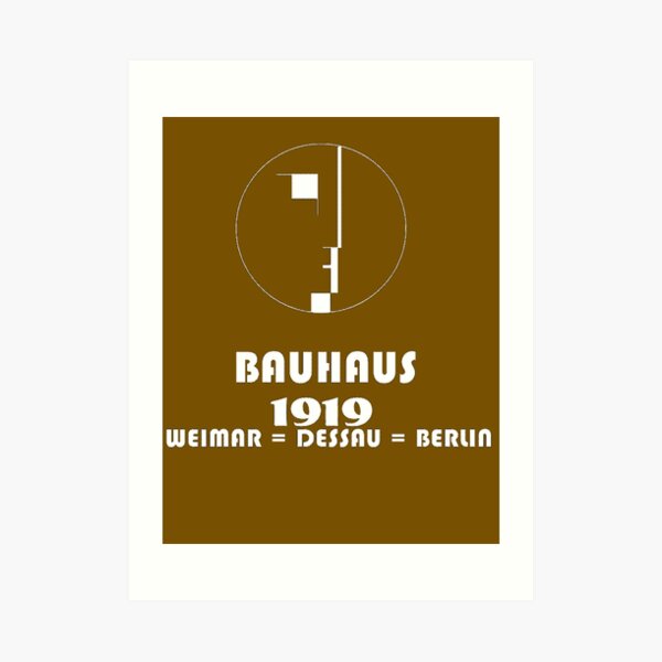 "Bauhaus Original 1919 Logo" Art Print by edsimoneit | Redbubble
