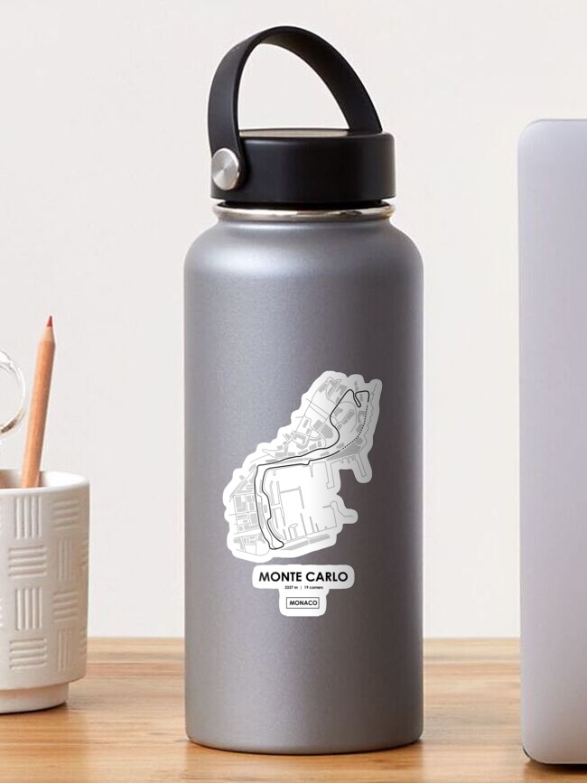 "Monte Carlo - Monaco Track Map" Sticker for Sale by Andrea Anastasio ...