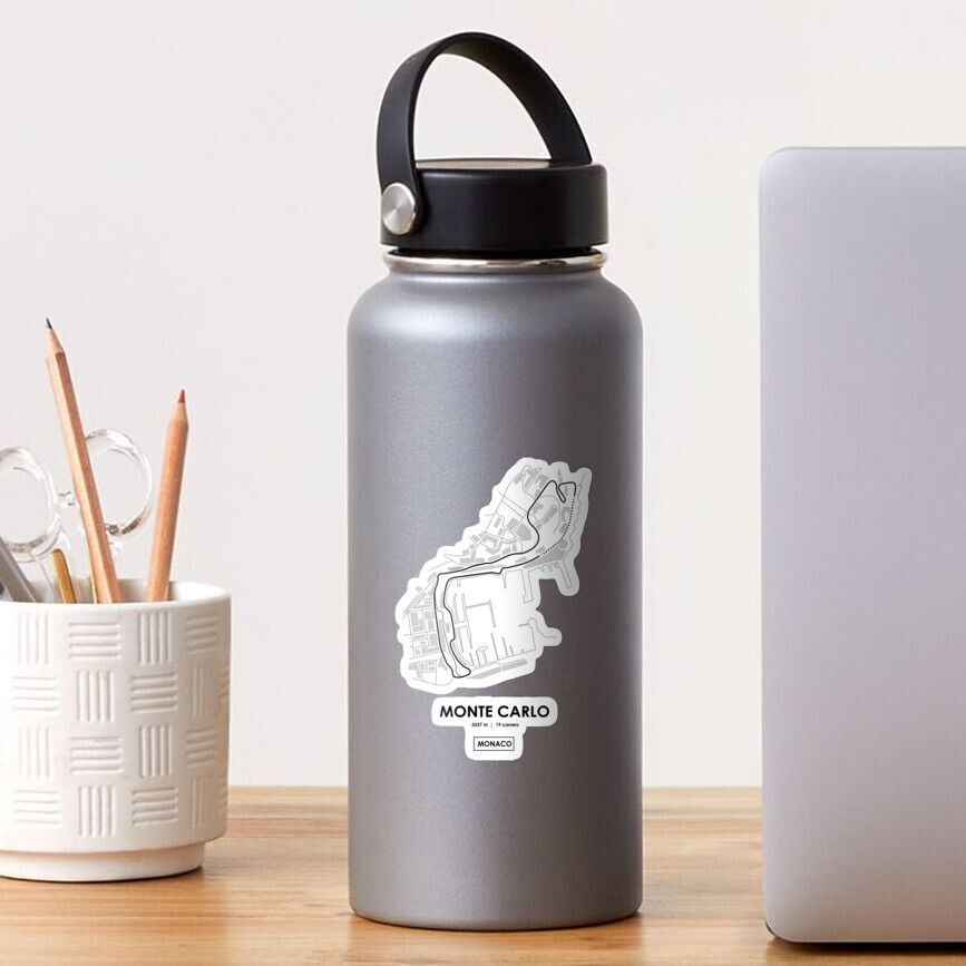 "Monte Carlo - Monaco Track Map" Sticker for Sale by andreanastasio ...