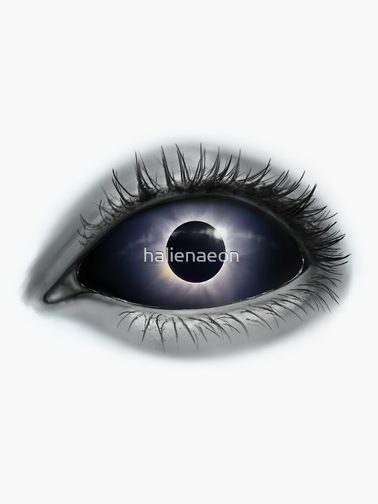 "Eye of the Ka " Sticker for Sale by halienaeon | Redbubble