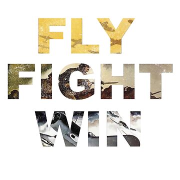 "Fly Fight Win - Vintage Air Force" Sticker for Sale by 461VCC | Redbubble